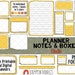 Planner Notes & Boxes - Elodie - Planner Templates - Digital Planner ...