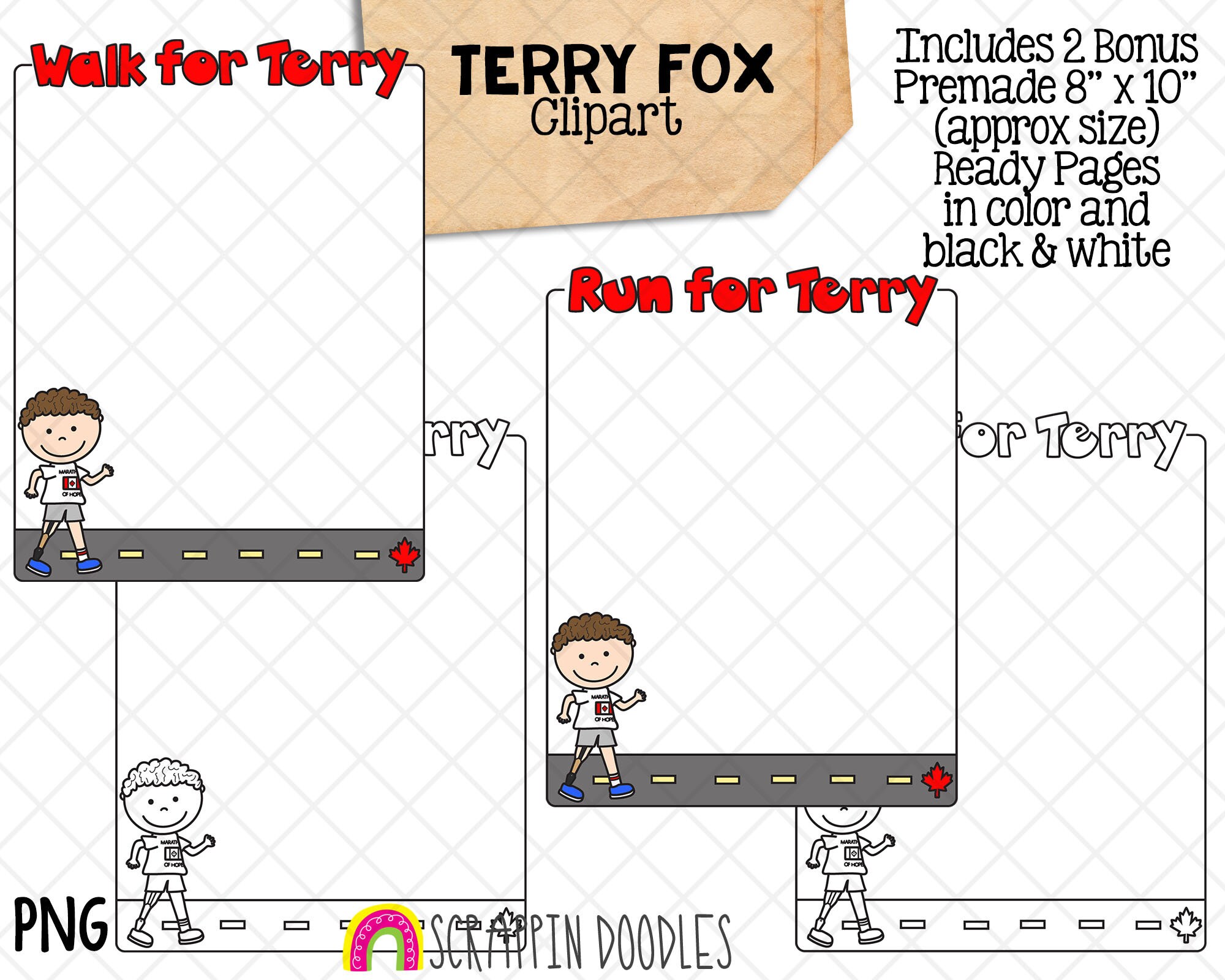 Terry Fox Clipart Marathon of Hope Canadian Cancer Research Activist ...