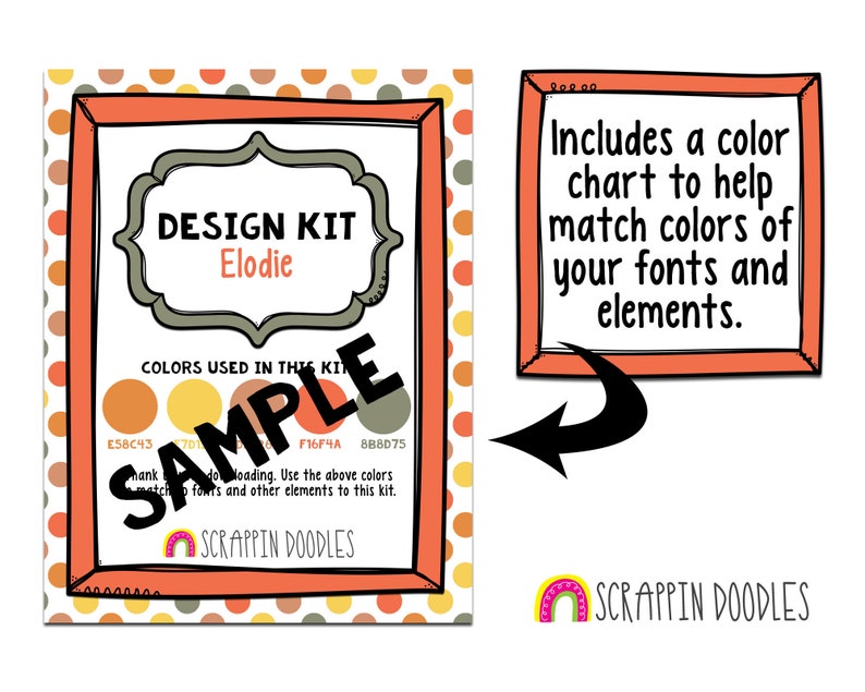 Elodie Design Kit Cover Page Templates Digital Planner - Etsy