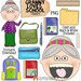Old Lady Swallowed a Book Clip Art - Granny Loves School Graphics ...