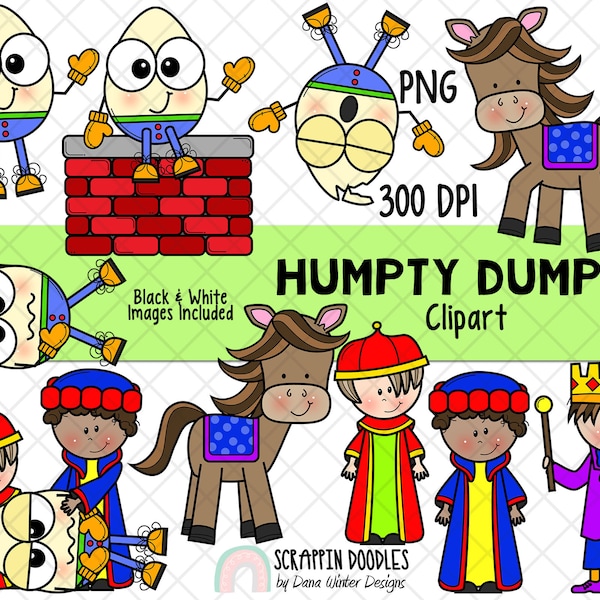 Humpty Dumpty Clip Art - Etsy