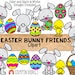 Easter Bunny Friends Clip Art - Commercial Use Clipart - Bunnies ...