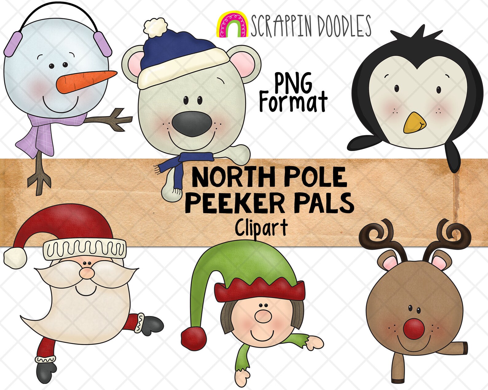 North Pole Pals Clipart BUNDLE Christmas Clipart Bundle - Etsy