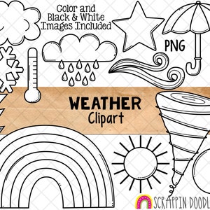 Weather Clip Art - Tornado - Rain Clouds - Rainbow - Wind - Environment ...
