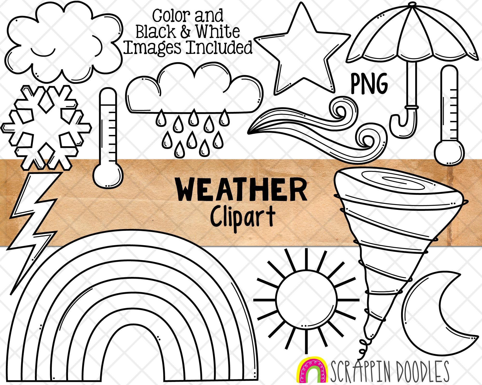 Weather Clip Art Tornado Rain Clouds Rainbow Wind Environment Weather ...