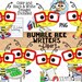 Bumble Bee Clipart Bundle - Commercial Use - Sublimation - Hand Drawn ...