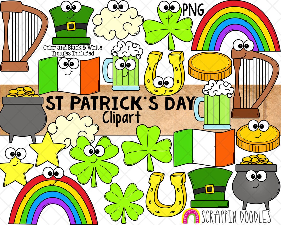 St. Patrick's Day Clipart - Commercial Use St Patricks Dayclip Art ...