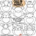 Feed Me Forest Animals Clipart - Feeding Open Mouth - Skunk - Bear ...