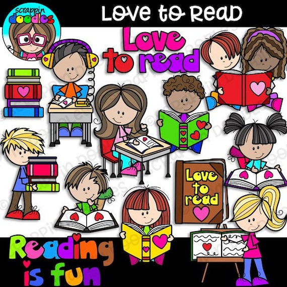 I Love Reading Clip Art