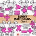 Bunny Math Signs Clip Art - Commercial Use Rabbits Holding Math Symbols ...