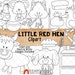 Little Red Hen Clipart - Nursery Rhyme - Fairy Tale Graphics - Children ...