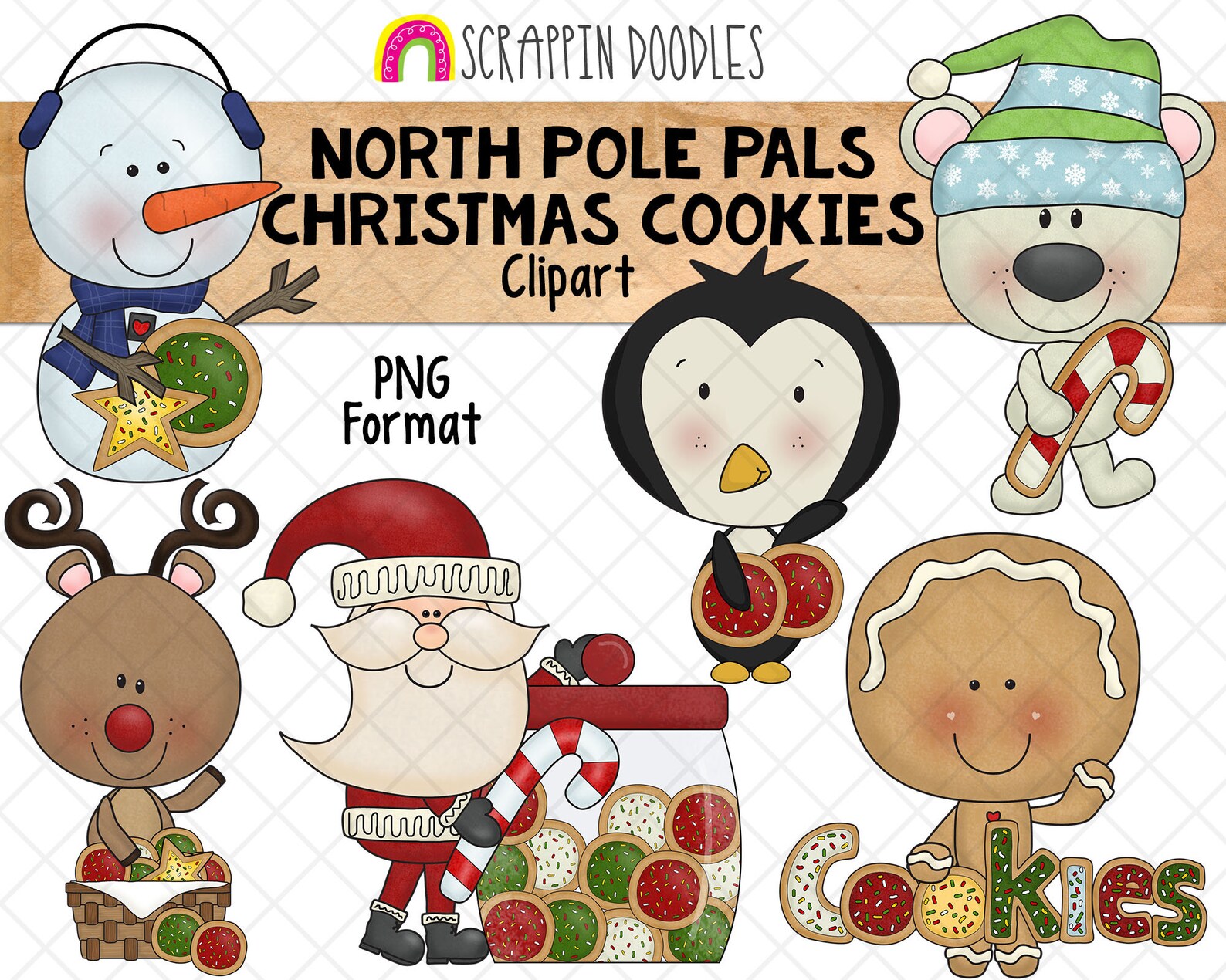 North Pole Pals Clipart BUNDLE Christmas Clipart Bundle - Etsy