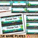 Frog Desktop Name Plates - Classroom Decor - Printable Student Desk ...