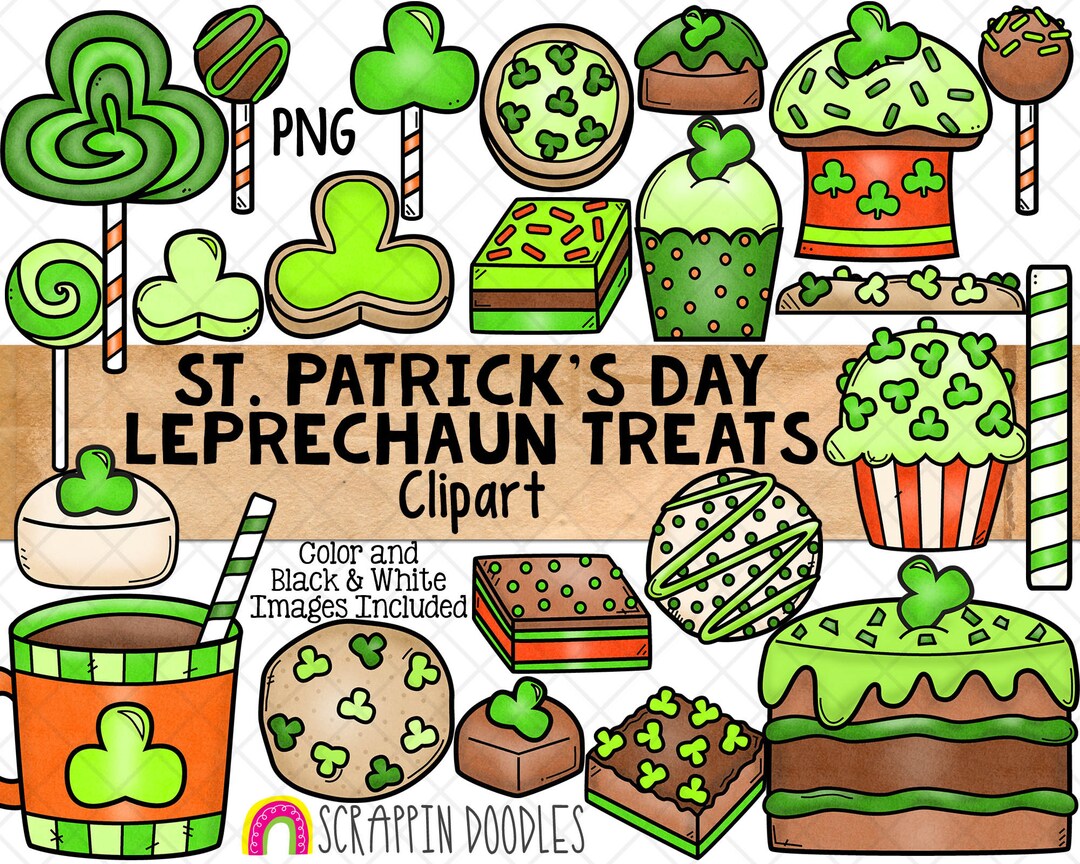 St. Patrick's Day Clipart Leprechaun Treats St Patricks Day Party Food ...