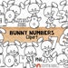 Bunny Rabbit Number Clip Art - Commercial Use Easter Rabbits Holding ...