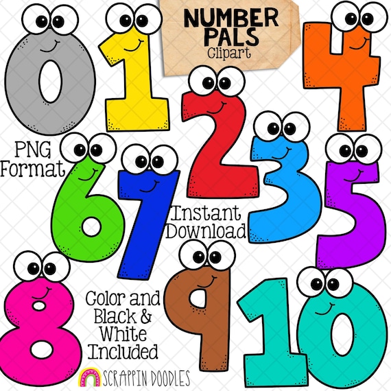 Numbers Clip Art