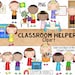Classroom Helpers Clipart - Kids Doing Classroom Chores Clipart ...