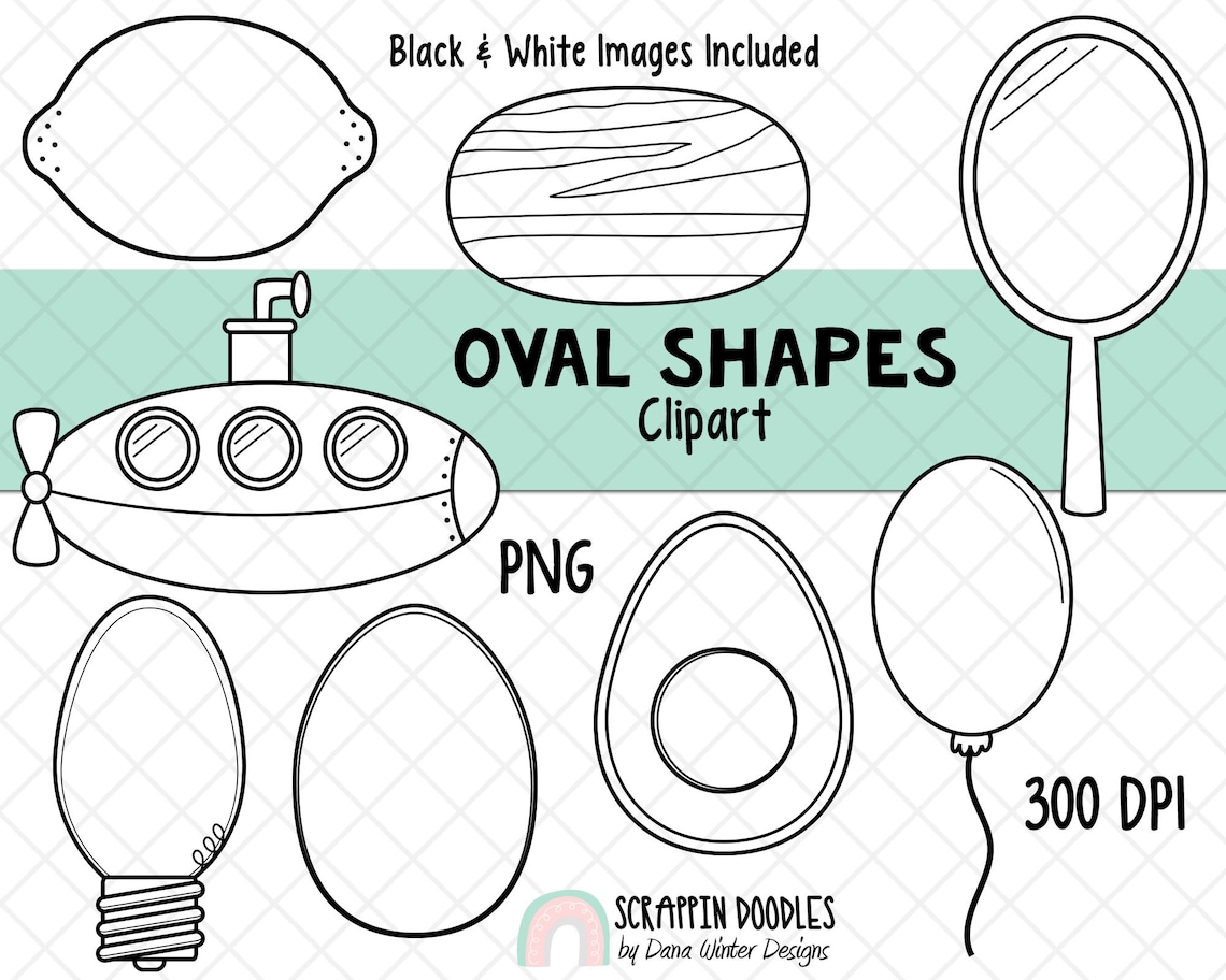 Shapes Clip Art Real Life Oval Shapes Clipart Geometric Shapes 3D Shape ...