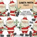 Santa Claus Math Signs Clipart Christmas Candy (Download Now) - Etsy