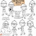 Detective Clip Art - Doodle Boys Detectives - Spy Graphics - Private ...