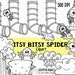 Itsy Bitsy Spider Clipart - Nursery Rhyme Clipart - Kids Story Clipart ...