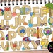 Jungle Alphabet Clipart Safari Clip Art Digital Letters Jungle Animals ...