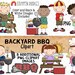 BBQ Clipart -barbecue Clipart - Picnic Clipart - Backyard Cookout ...