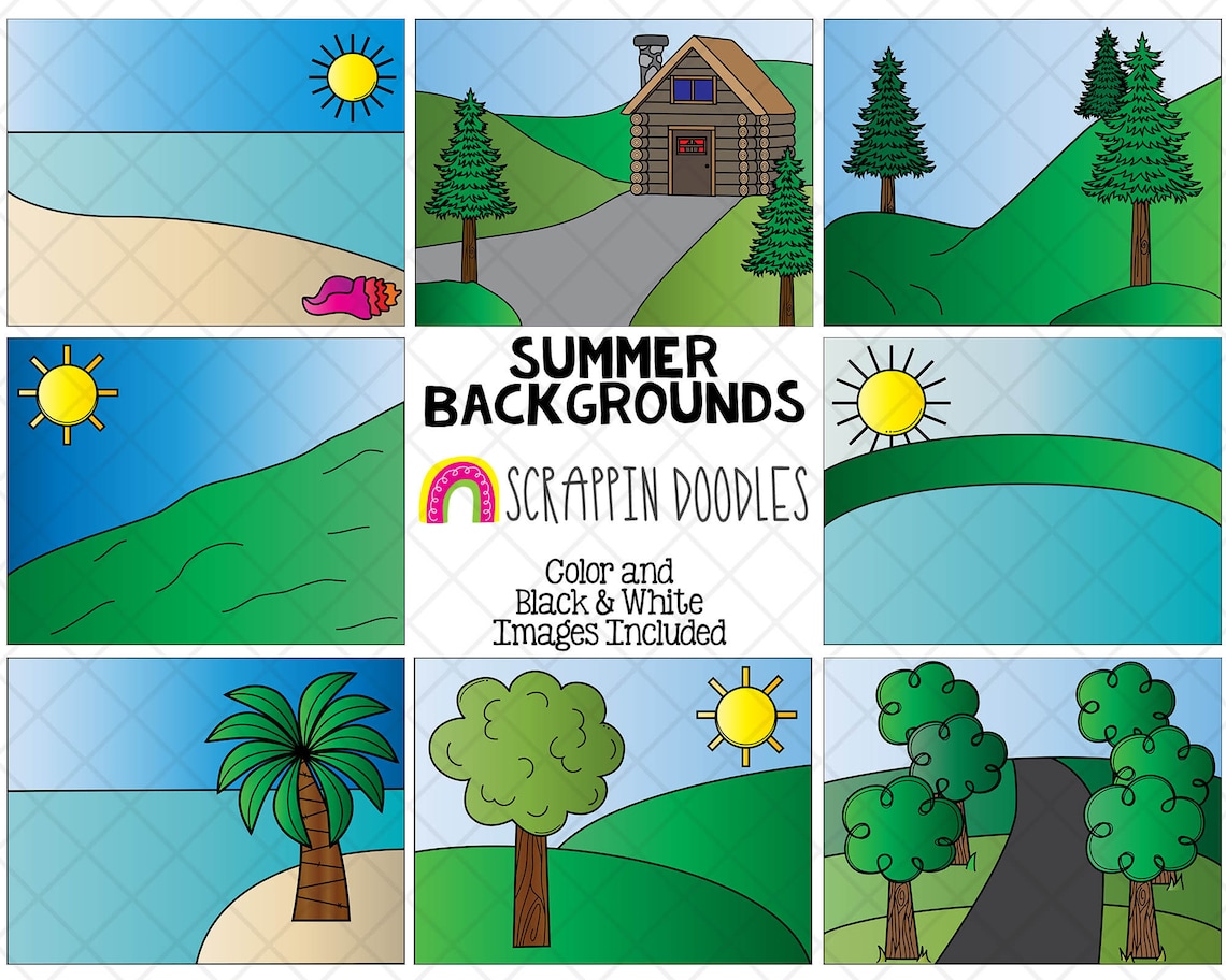 Summer Background Scenes Commercial Use 11 X - Etsy