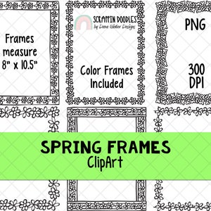 Spring Clipart - Spring BUNDLE - Garden Clipart - Spring Flowers - Hand ...