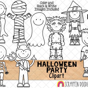 Halloween Clipart - Halloween Party Costume Graphics - Werewolf Clipart ...