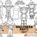 Halloween Clipart - Halloween Party Costume Graphics - Werewolf Clipart ...