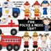 Fire Police and Medic Clipart - Fire Fighter Clipart - RCMP Clipart ...