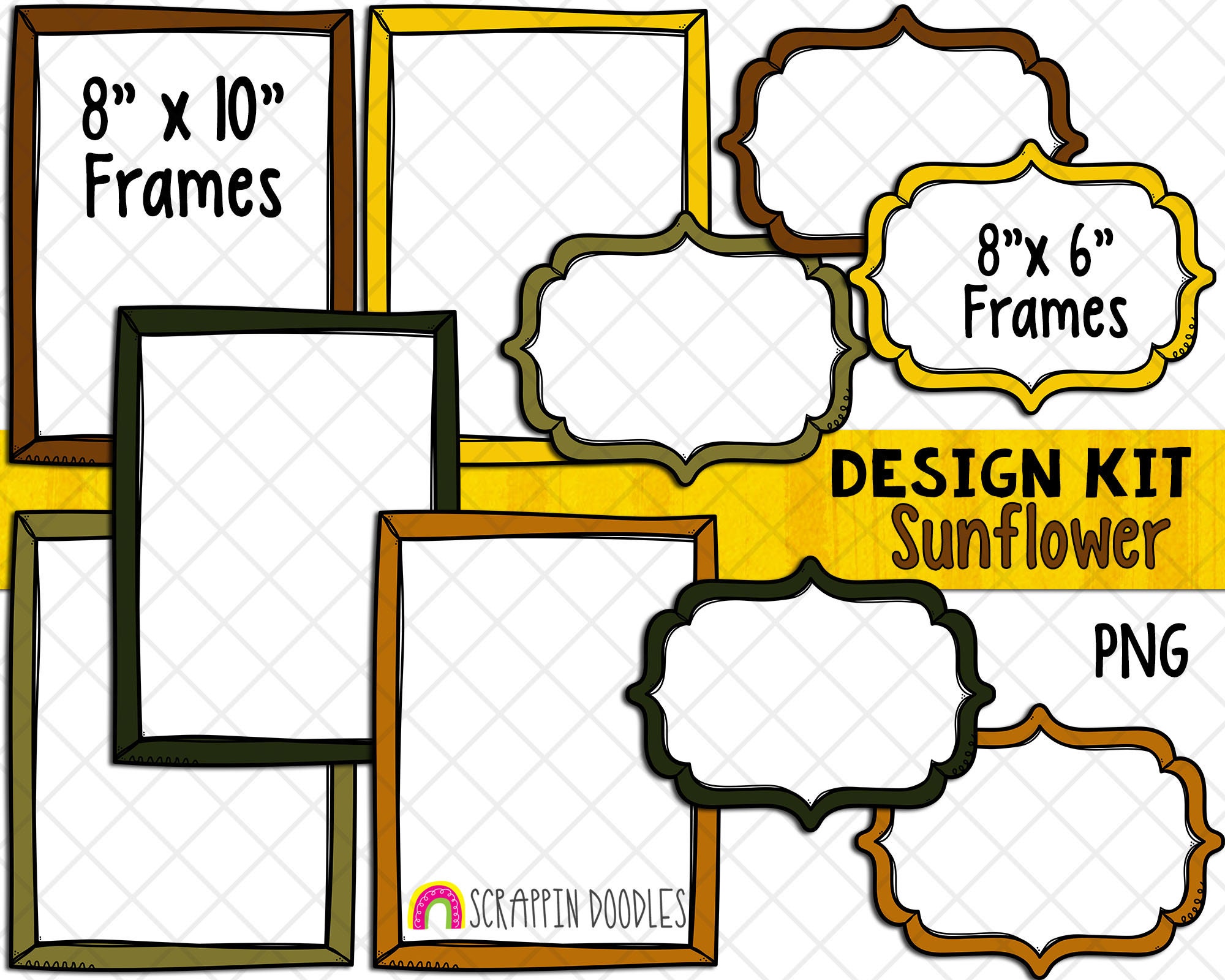 Sunflower Design Kit - Cover Page Templates - Digital Planner ...