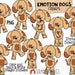 Emotion Dogs Clipart - Feelings and Expressions Images - Emoji Dog ...