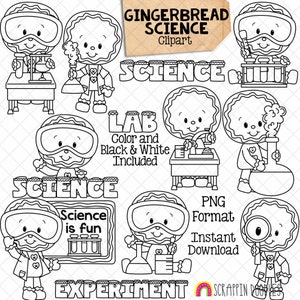 Gingerbread School Clipart Bundle - Math - Reading - Science - Writing ...