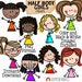 Half Body Clipart - Doodle Girls Upper Body Clipart - Hand Drawn PNG ...