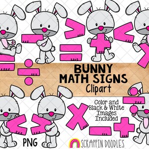 Easter Bunny Math Clipart Bundle - Numbers - Spinners - Ten Frames ...