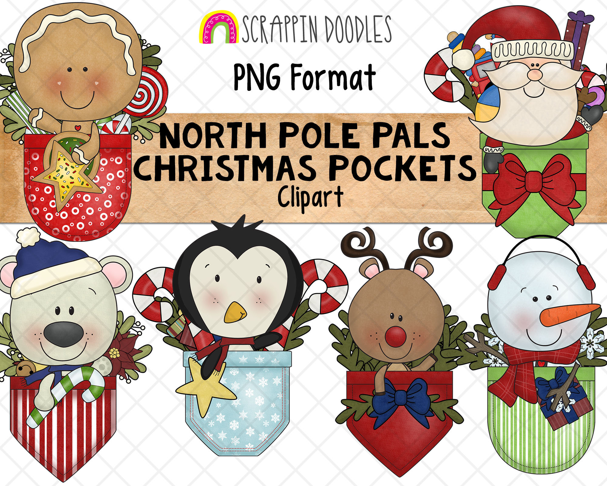 North Pole Pals Clipart BUNDLE Christmas Clipart Bundle - Etsy