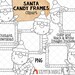 Santa Claus Clipart Candy Frames Instant Download Hand Drawn PNG - Etsy