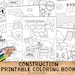 Construction Coloring Book - Kids Coloring Pages - Printable PDF - Etsy