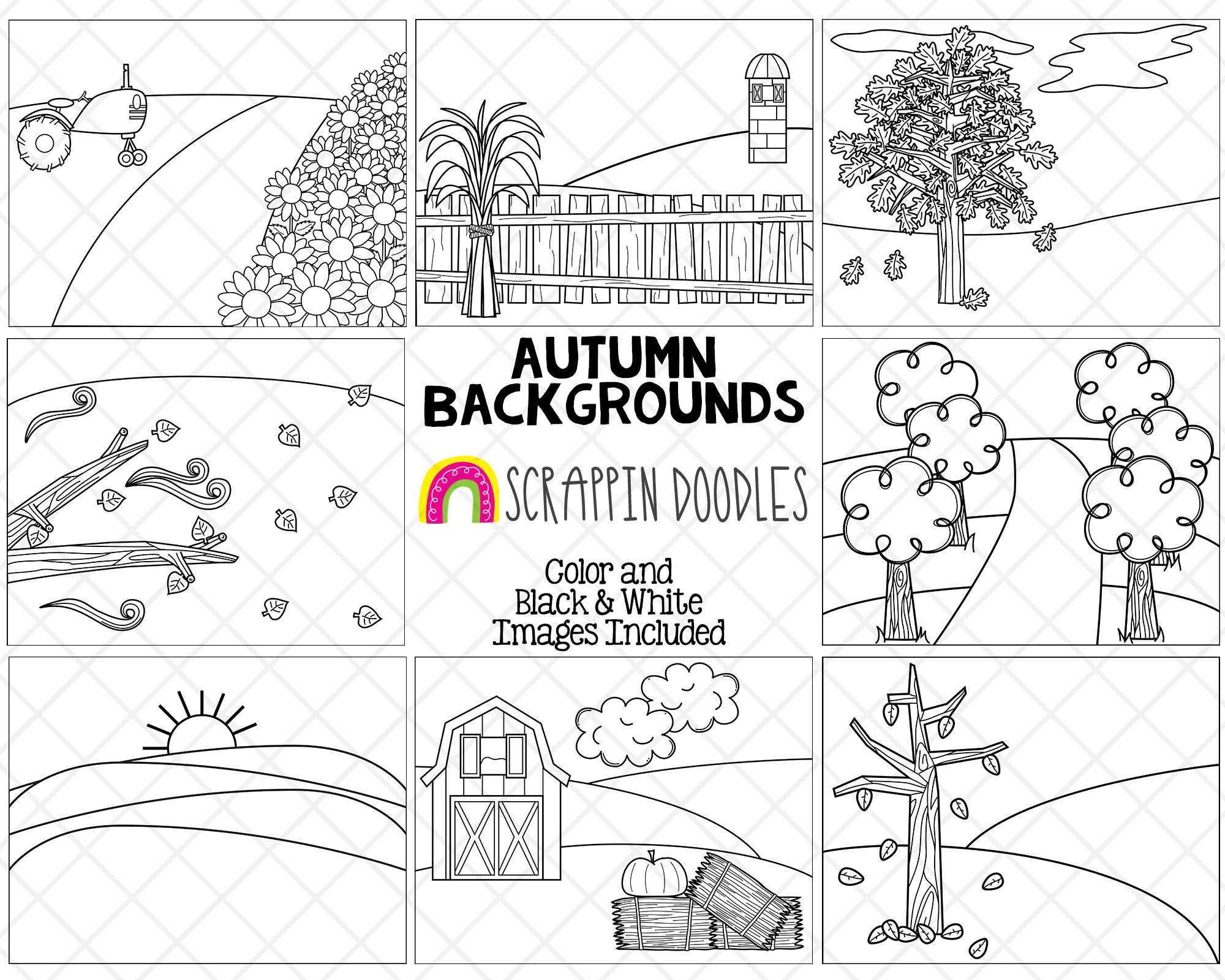 Autumn Background Scenes Commercial Use Fall 11 X - Etsy