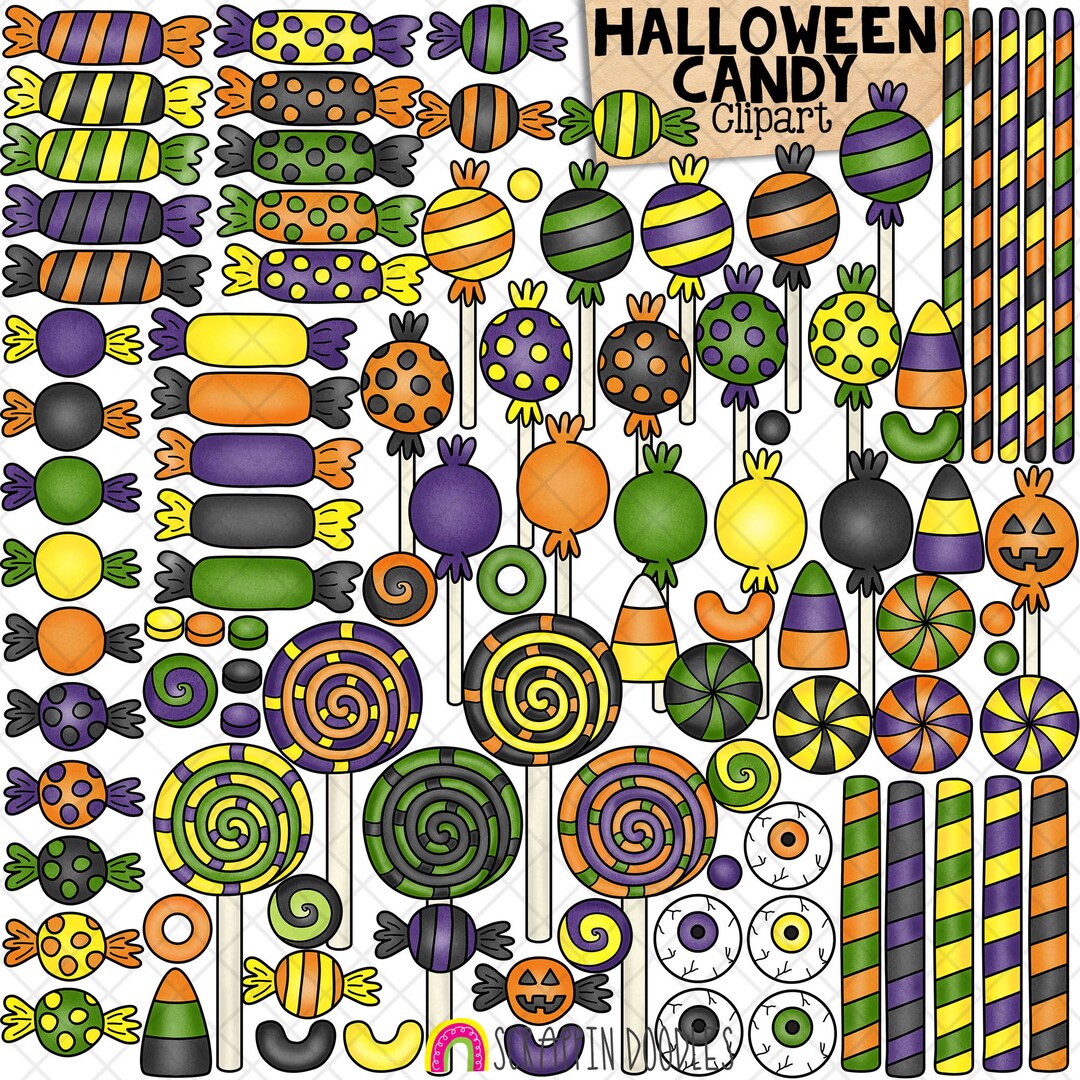 Halloween Candy Clipart - Halloween Clipart - Candy Clipart - Candy ...