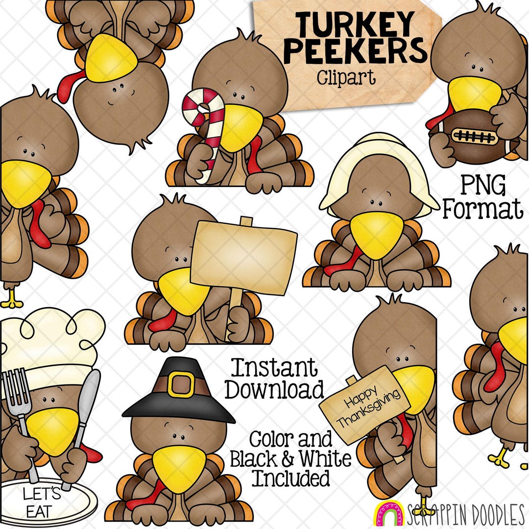 Turkey Peekers - Thanksgiving - Turkeys - Pilgrims - Dinner- Toppers ...