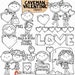 Caveman Valentine Clipart - Prehistoric - Cave Paintings - Valentine's ...