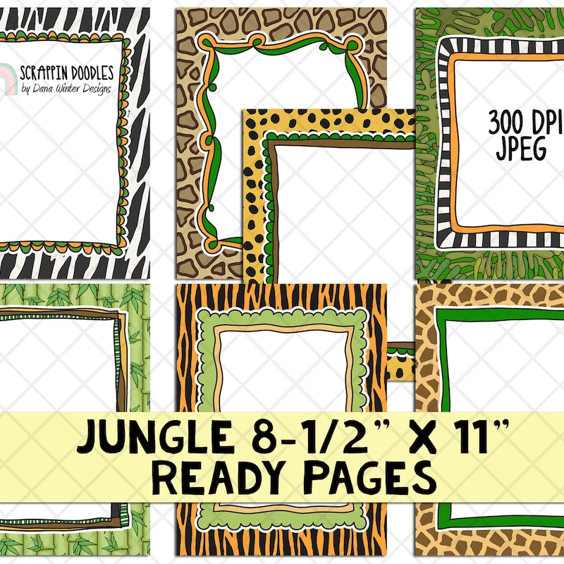 Jungle Art With Frames - Etsy