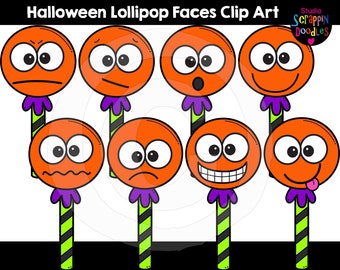 Halloween Candy Corn Faces Clip Art Cute Expression / | Etsy