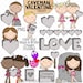 Caveman Valentine Clipart - Prehistoric - Cave Paintings - Valentine's ...