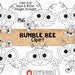 Bumble Bee Clipart - Commercial Use - Sublimation - Hand Drawn PNG - Etsy