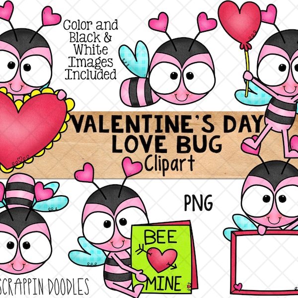 Love Bugs Clipart - Etsy