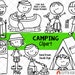 Camping Clipart Doodle Boys Camping Backpacking Clipart - Etsy